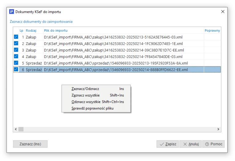 Import pliku z KSeF - Portal Klienta - Streamsoft